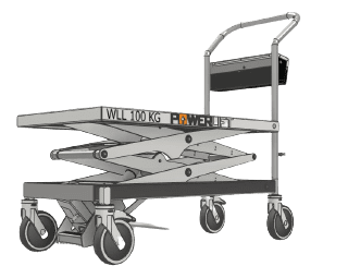 DC100 double scissor lift table | DC Powerlift